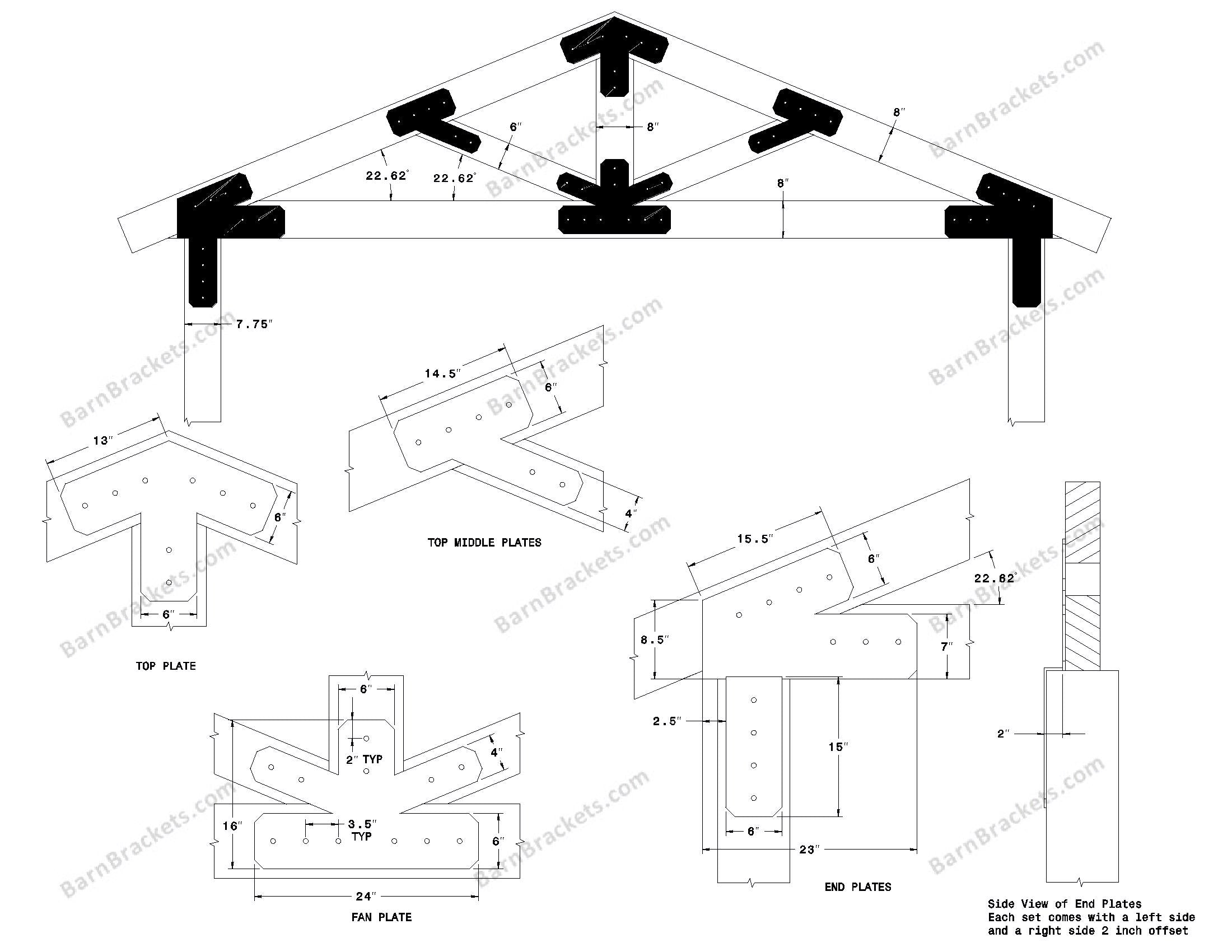 Tom I – Barn Brackets