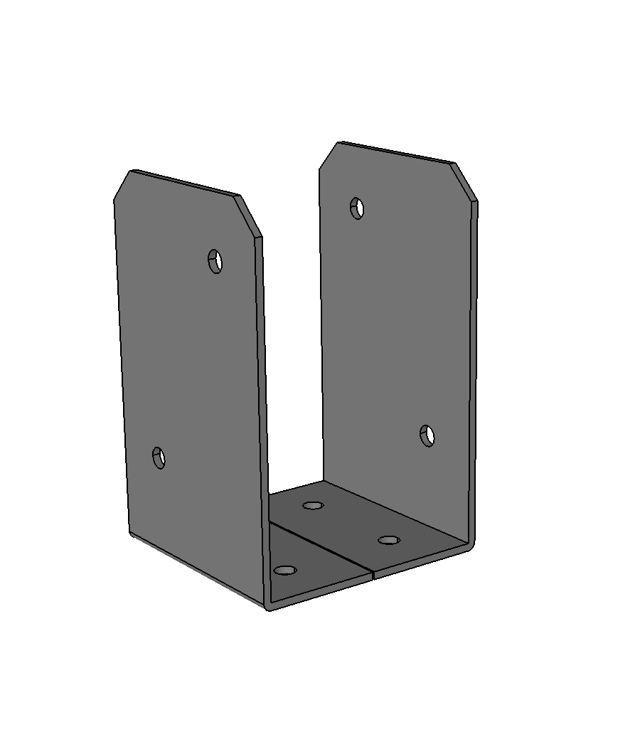 Post Base - 7.5 inch x 7.5 inch x 12 inch tall – Barn Brackets