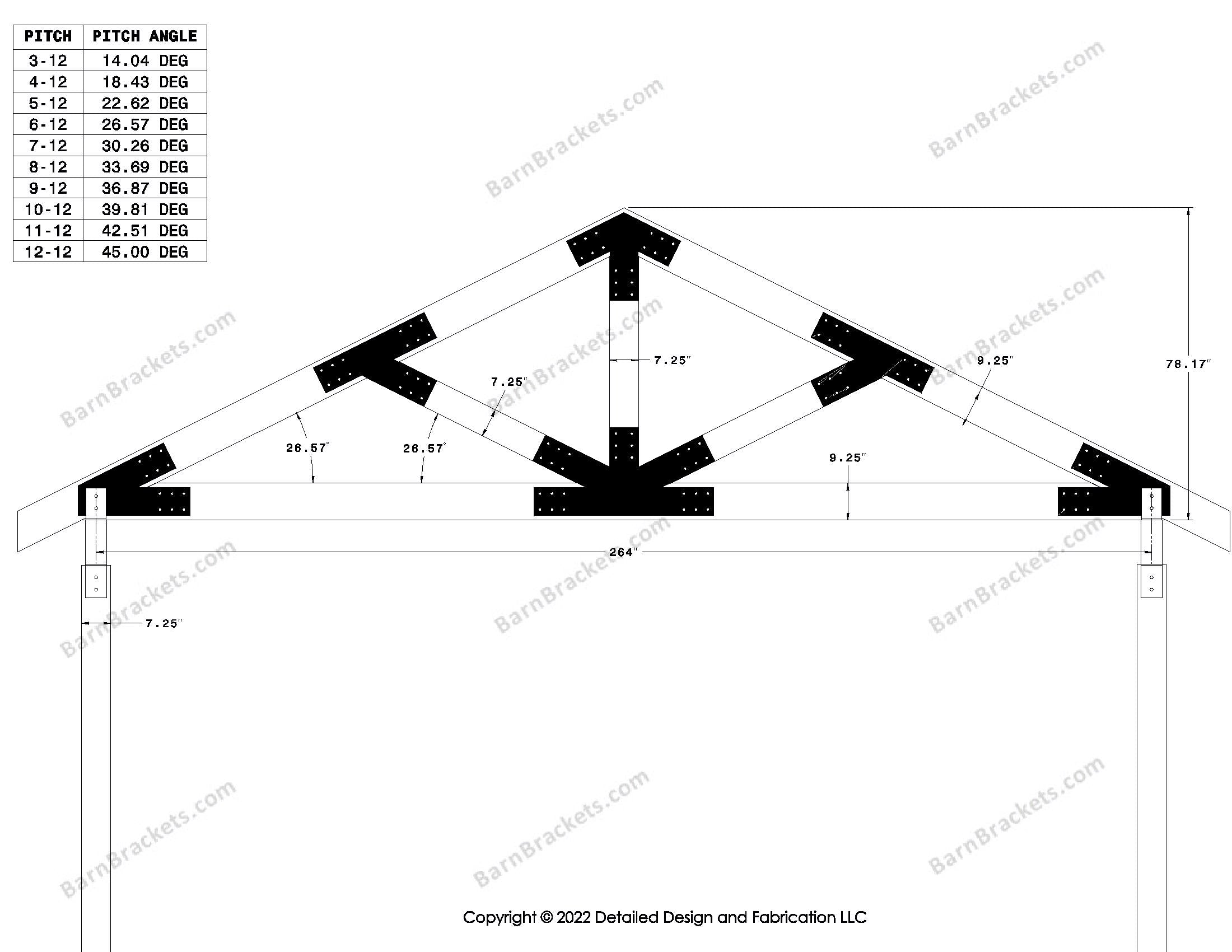 Custom Brackets for Tom Murray 22 West Shore Rd. Windham, NH – BarnBrackets.com