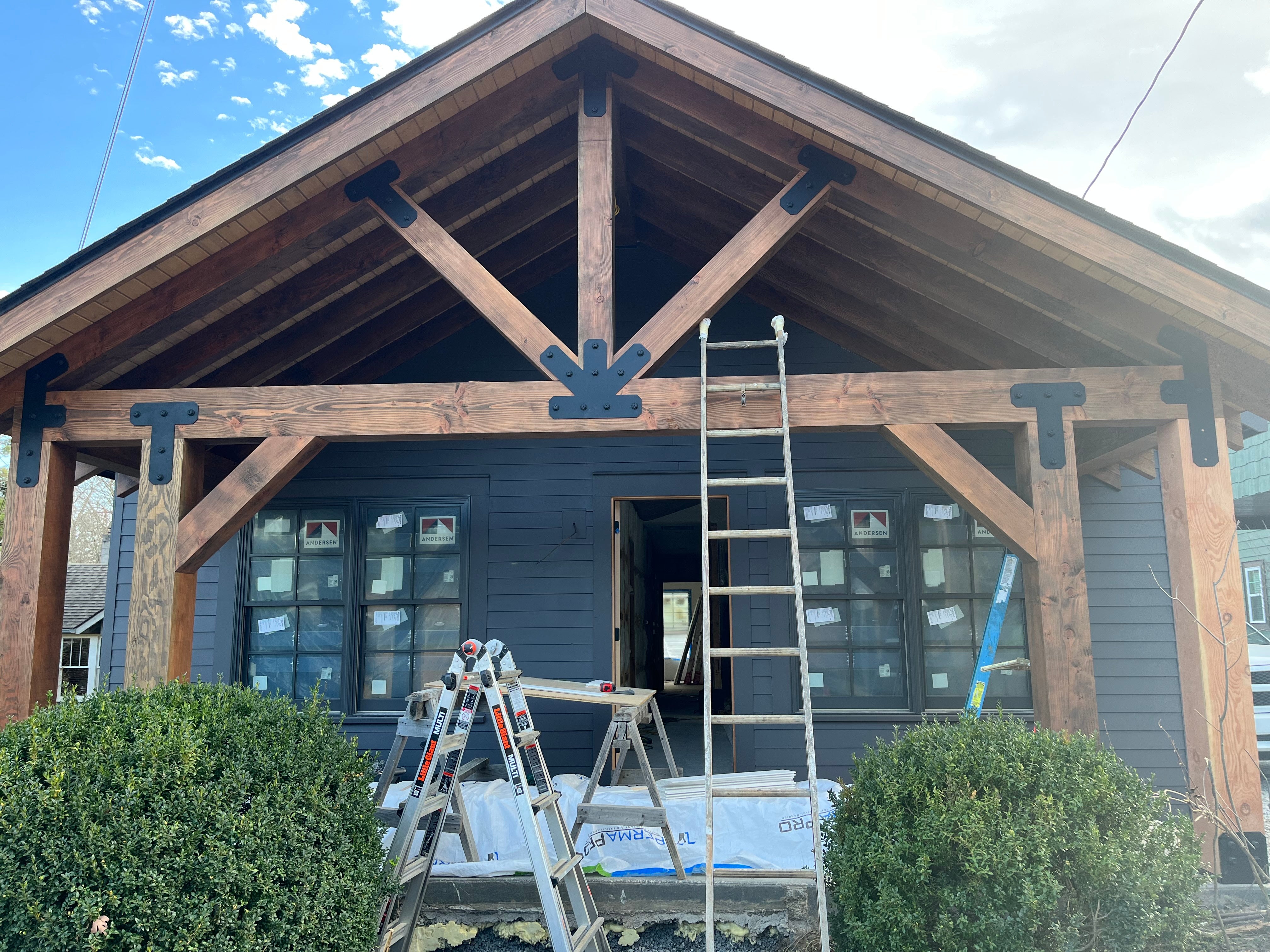 Custom set of Brackets installed in North Carolina – Barn Brackets