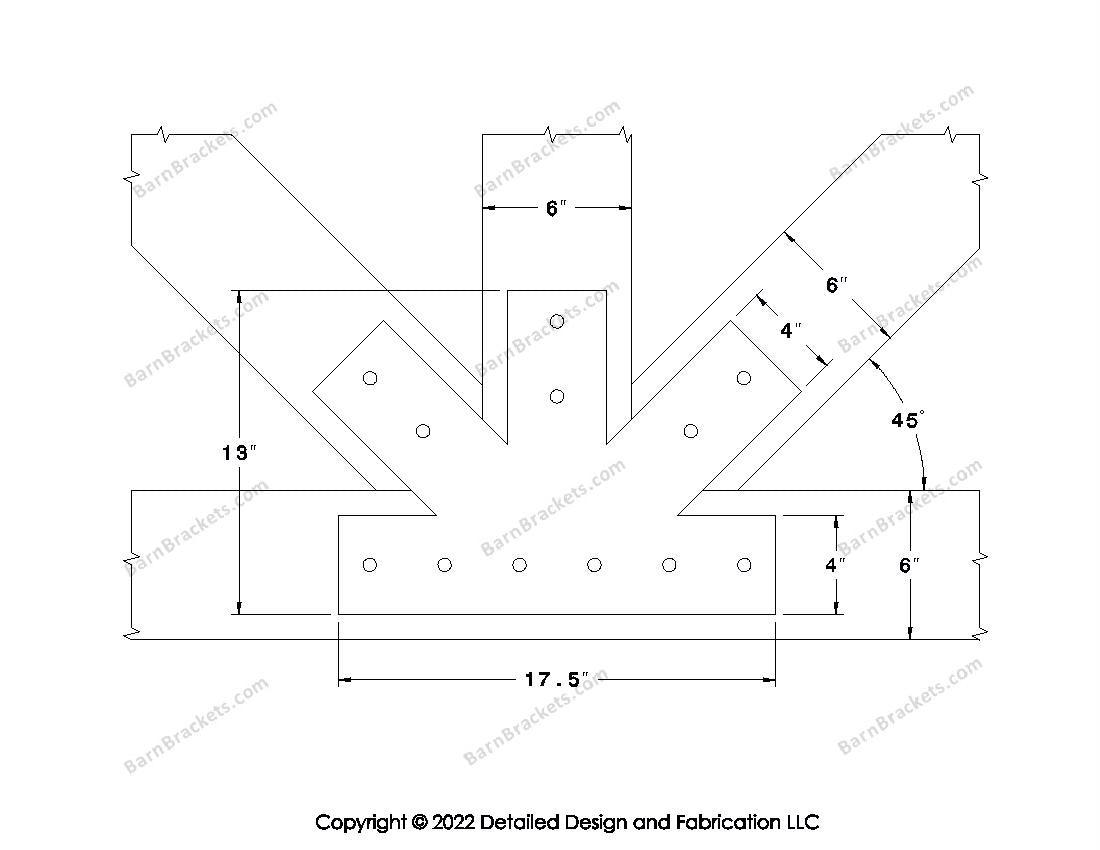 Steel Timber Frame Truss Brackets – Barn Brackets