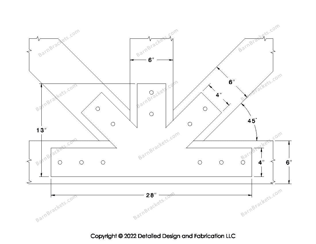 Steel Timber Frame Truss Brackets – Barn Brackets