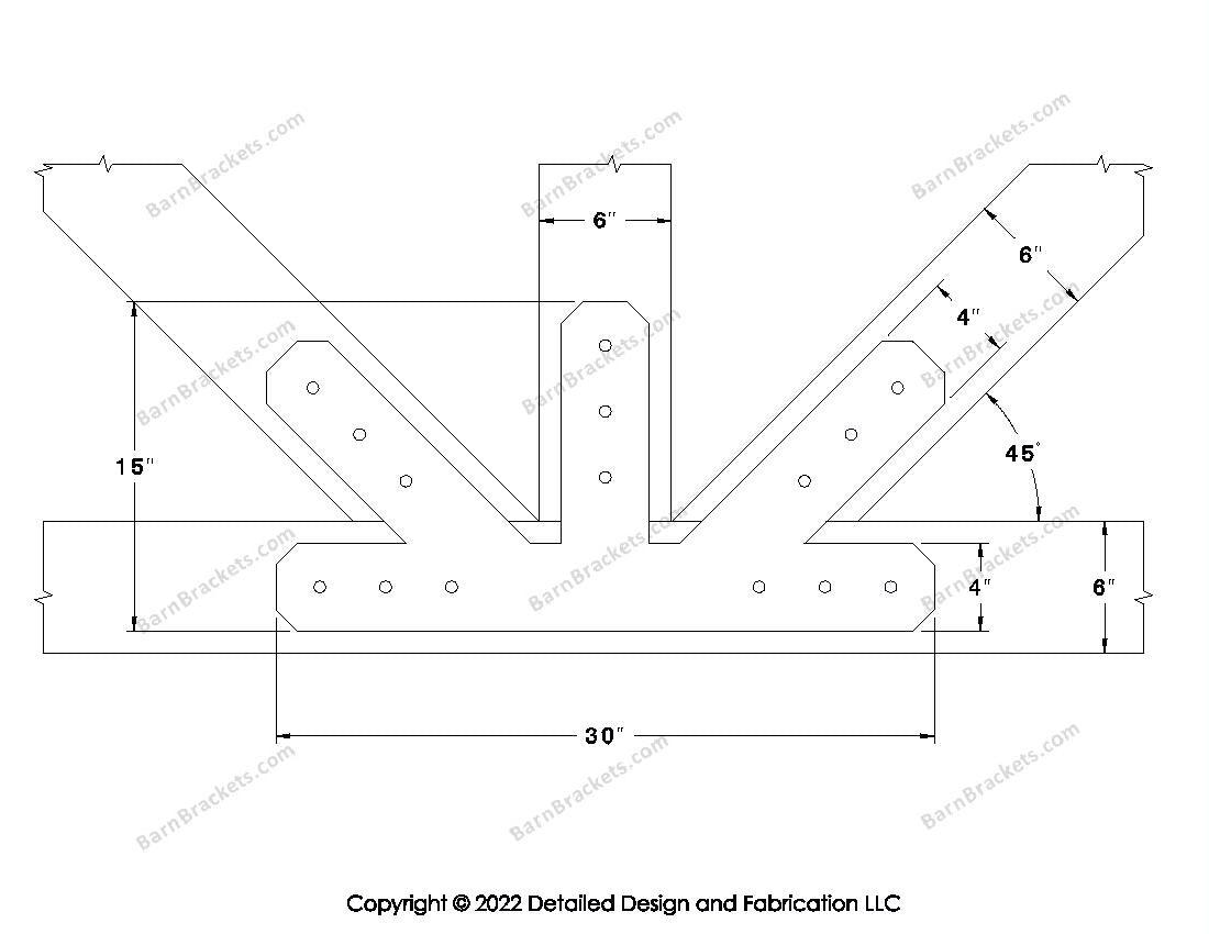 Steel Timber Frame Truss Brackets – Barn Brackets