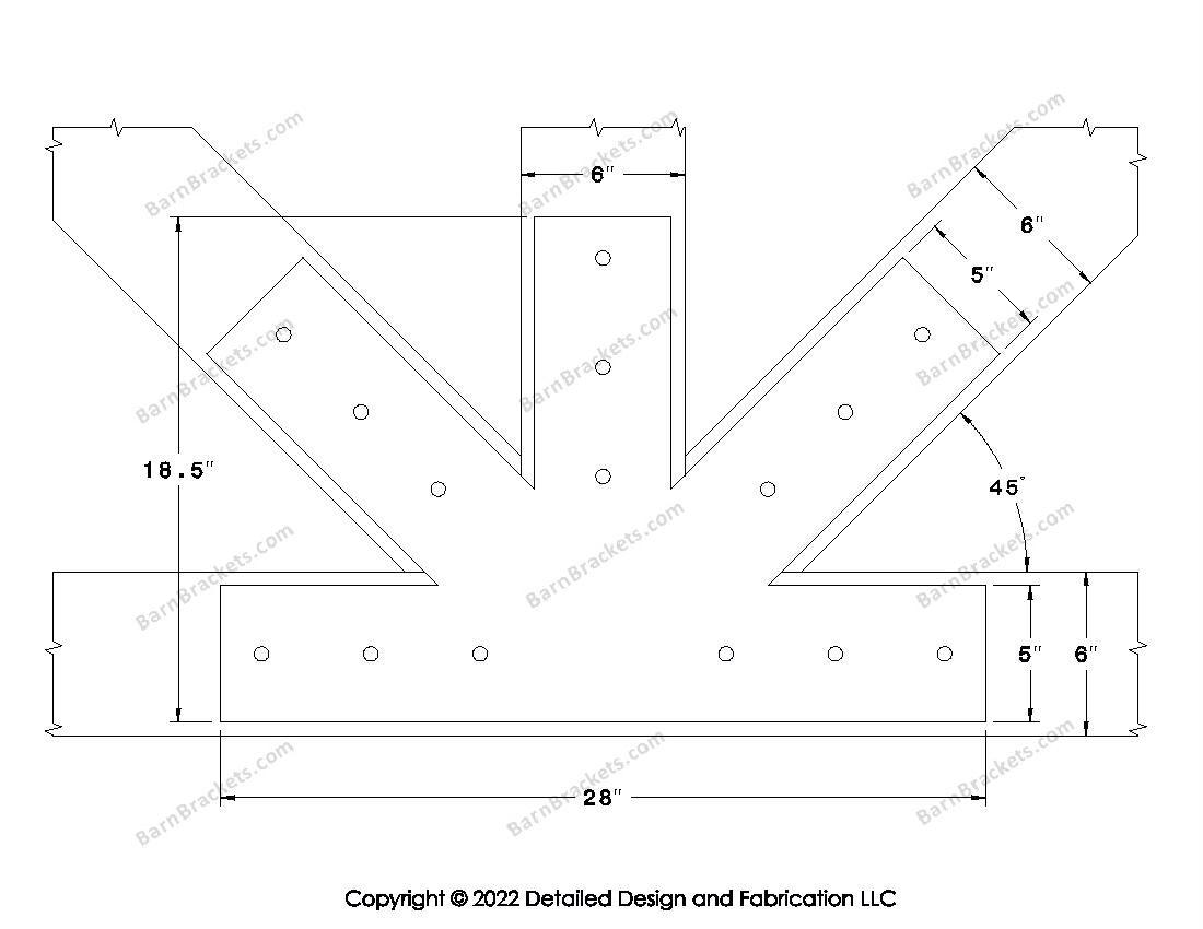 Steel Timber Frame Truss Brackets – Barn Brackets