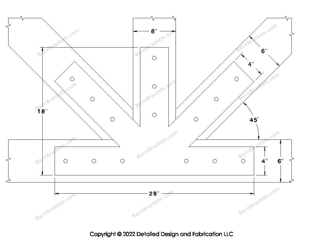 Steel Timber Frame Truss Brackets – Barn Brackets