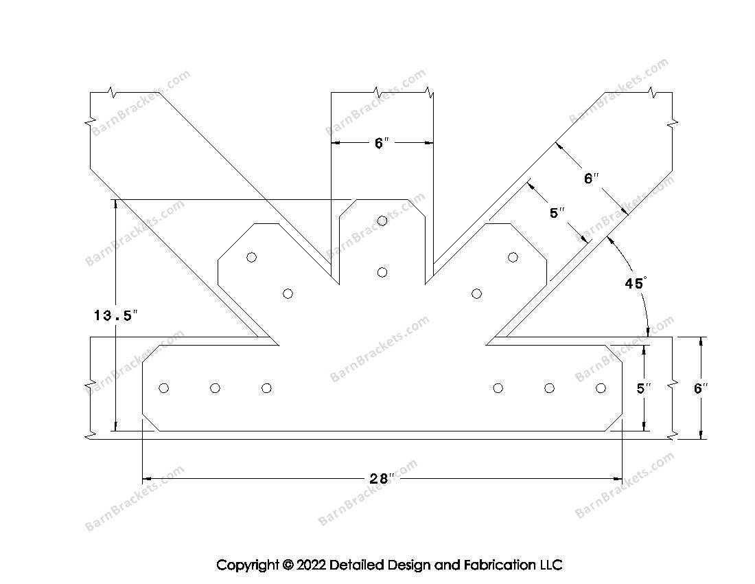 Steel Timber Frame Truss Brackets – Barn Brackets