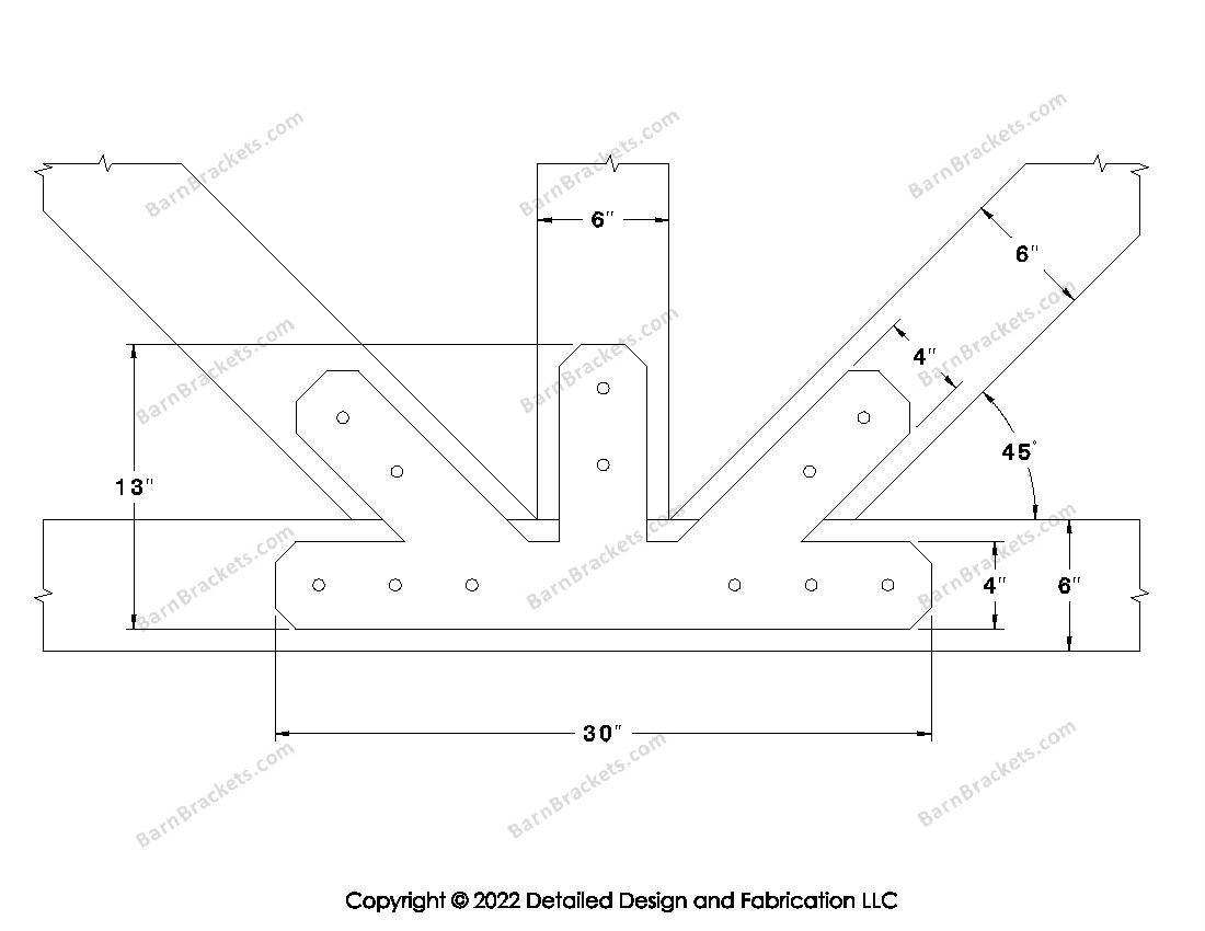 Steel Timber Frame Truss Brackets – Barn Brackets