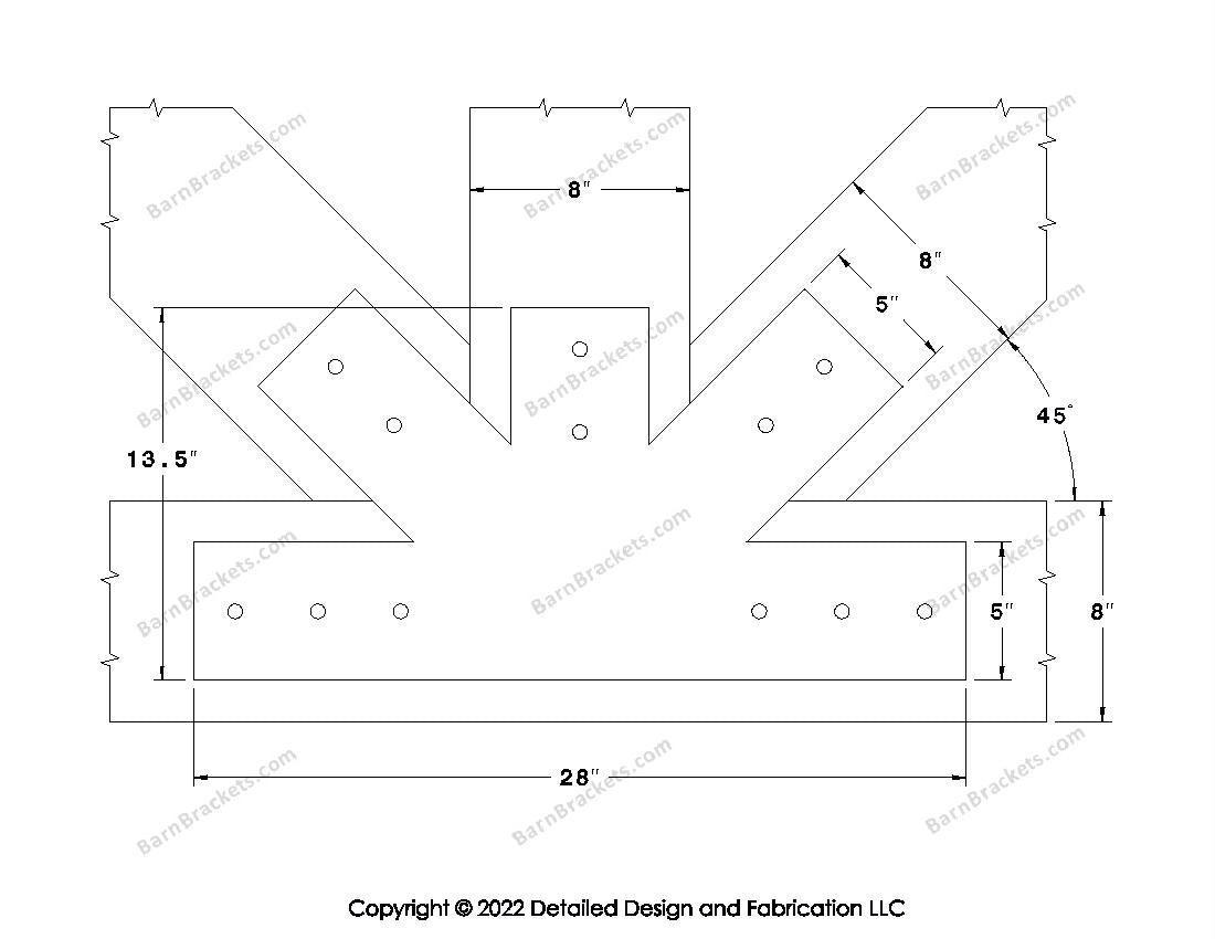 Steel Timber Frame Truss Brackets – Barn Brackets
