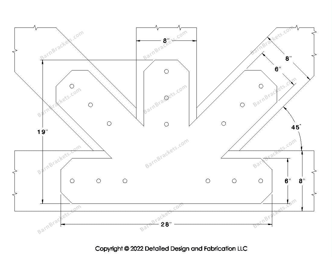 Steel Timber Frame Truss Brackets – Barn Brackets