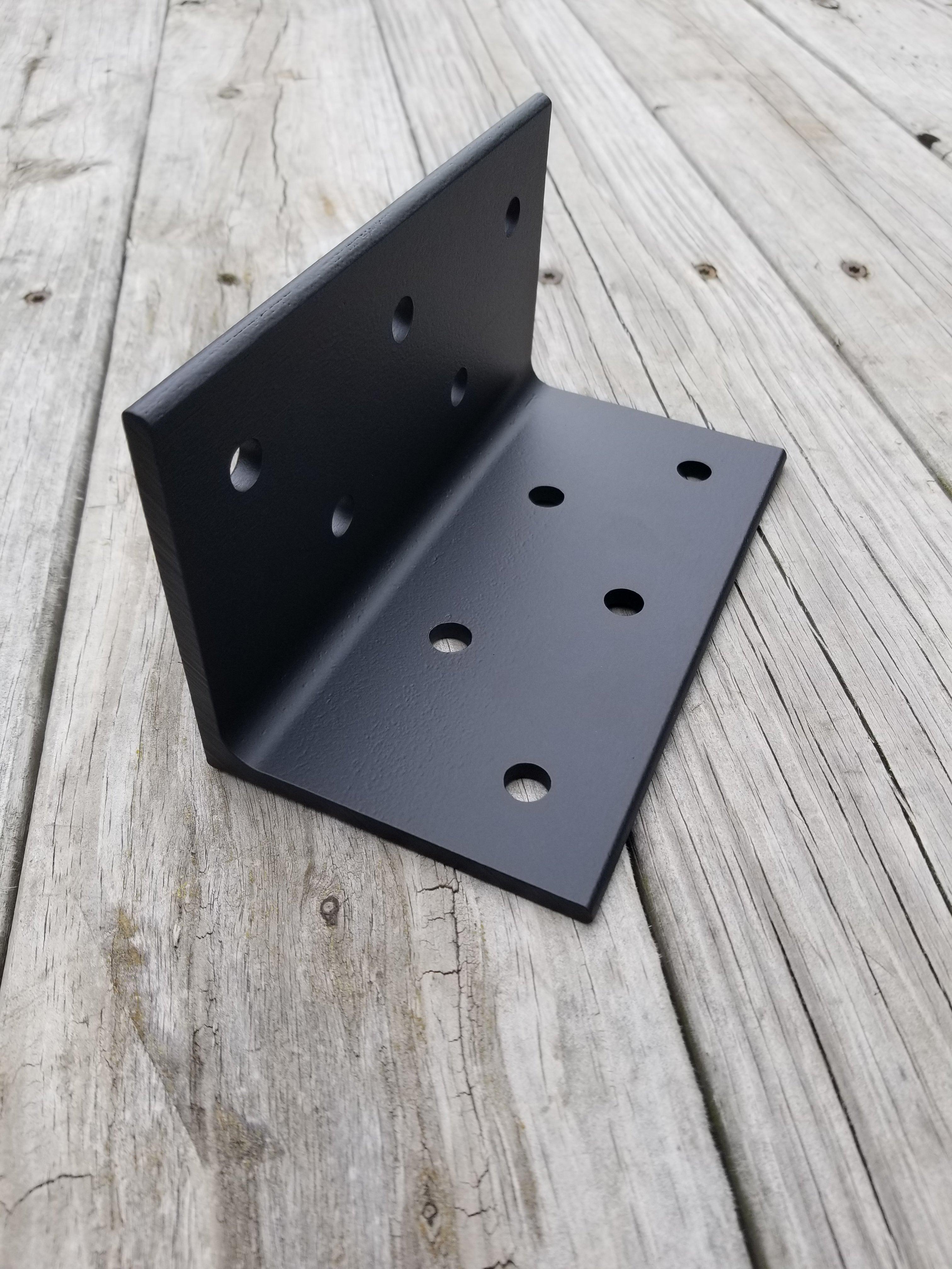 4 inch x 4 inch x 1/4 inch thick angle bar bracket – BarnBrackets.com